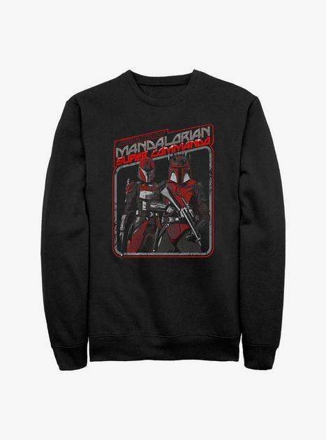 Disney Ahsoka Mandalorian Super Commando Sweatshirt - BLACK | BoxLunch