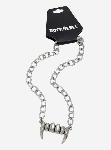 Rock Rebel Vampire Fangs Necklace | Hot Topic