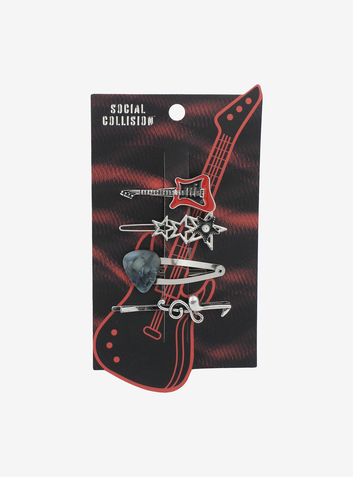 Social Collision Electric Guitar Hair Clip Set | Hot Topic