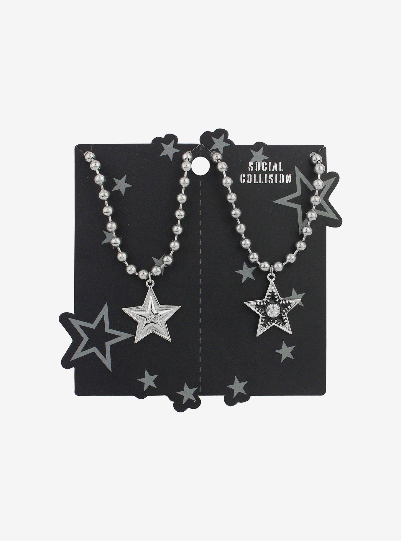 Social Collision Star Ball Chain Best Friend Necklace Set | Hot Topic