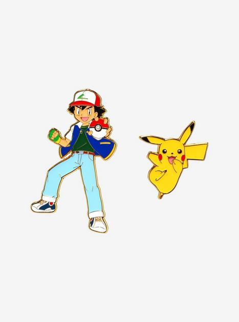 Pokemon Ash and Pikachu Enamel Pin Set -- BoxLunch Exclusive | BoxLunch