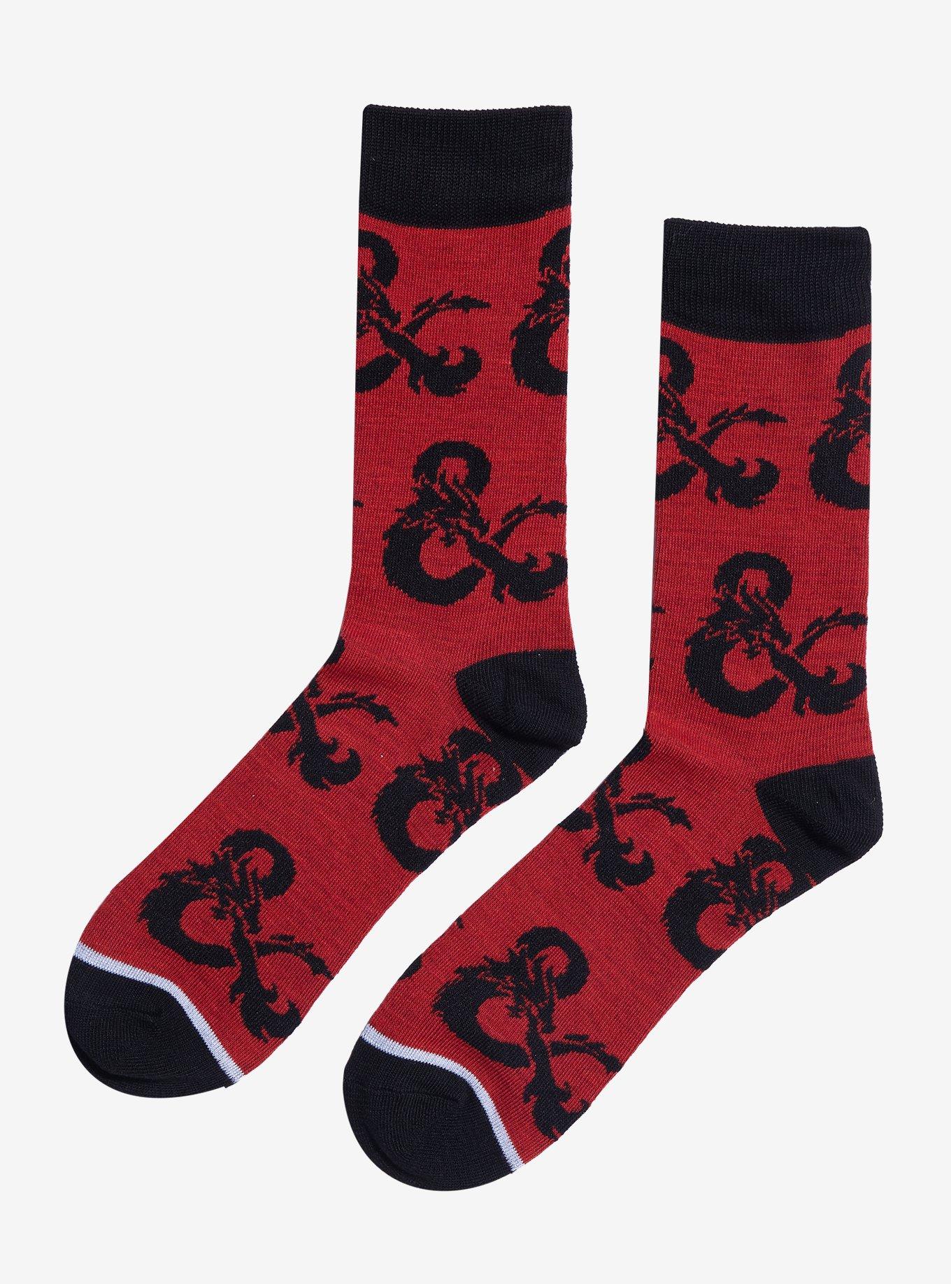 Dungeons & Dragons Ampersand Crew Socks | Hot Topic