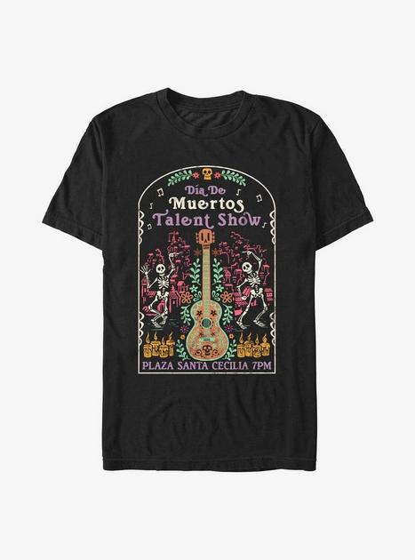 Disney Pixar Coco Dia De Muertos Talent Show T-Shirt - BLACK | Hot Topic