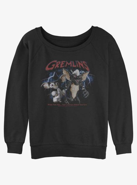 Gremlins Gremlin Storm Womens Slouchy Sweatshirt - BLACK | BoxLunch