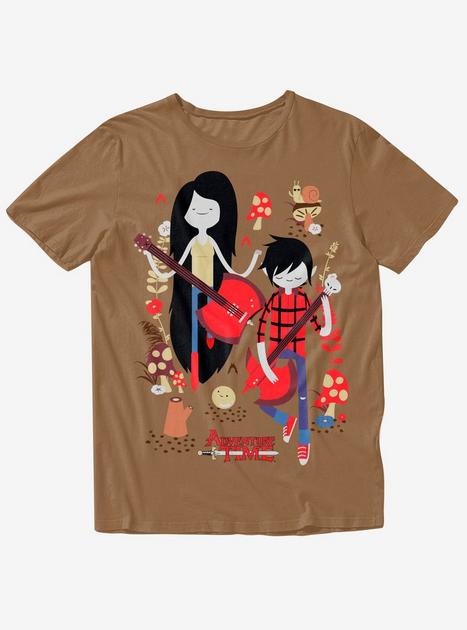 Adventure Time Marceline & Marshall Lee Fall Boyfriend Fit Girls T ...