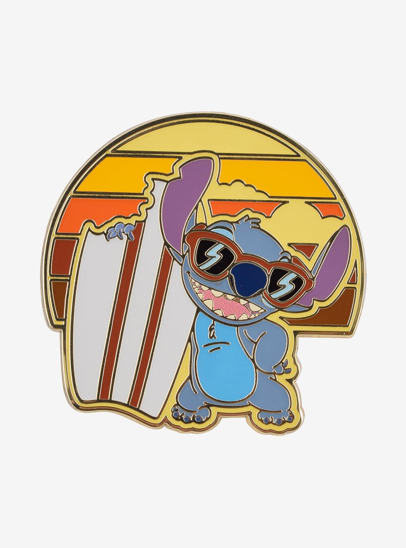 Disney Lilo & Stitch Surfboard Stitch Enamel Pin - BoxLunch Exclusive ...