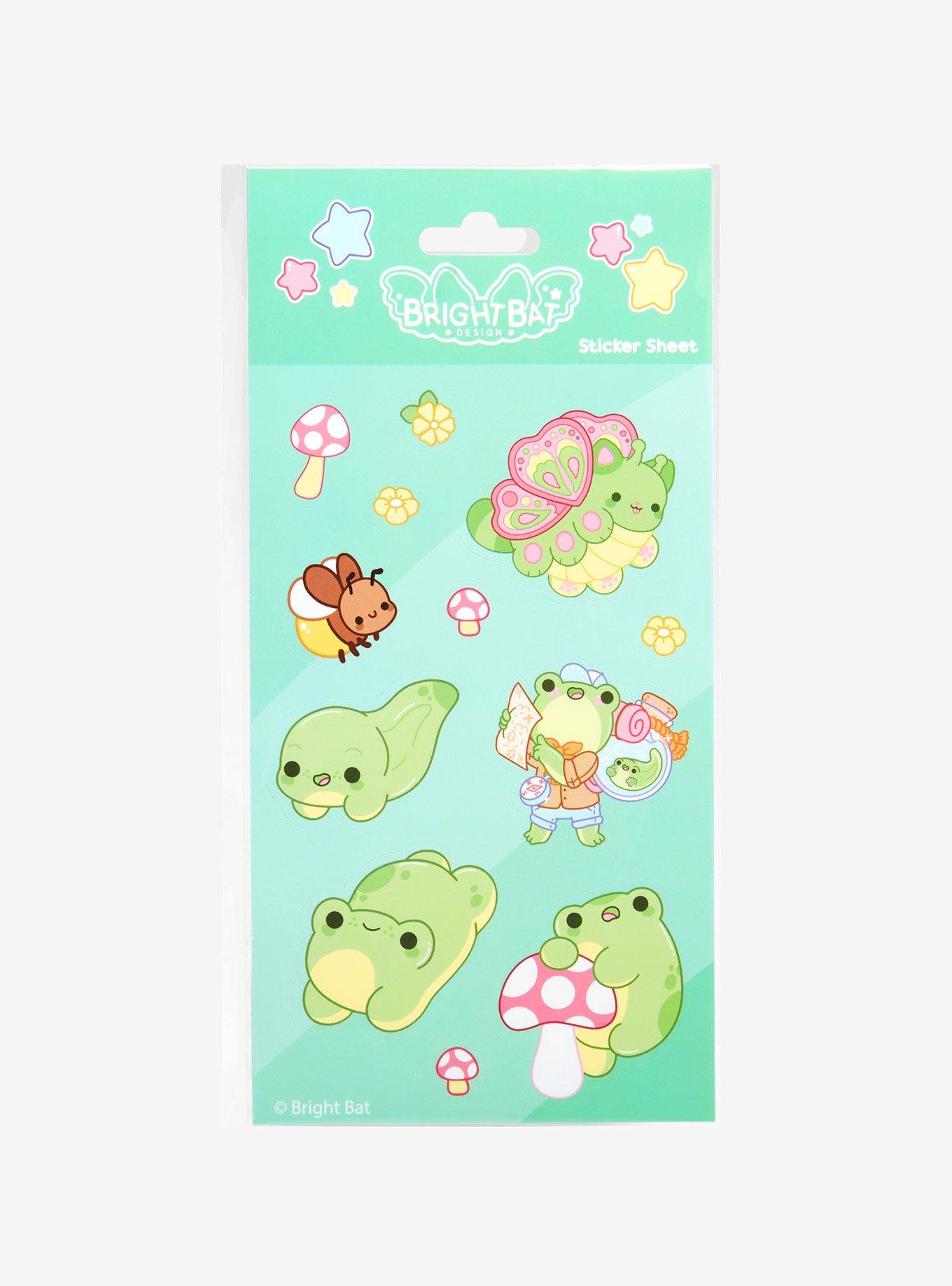 Frog Adventures Sticker Sheet By Bright Bat Design | Hot Topic