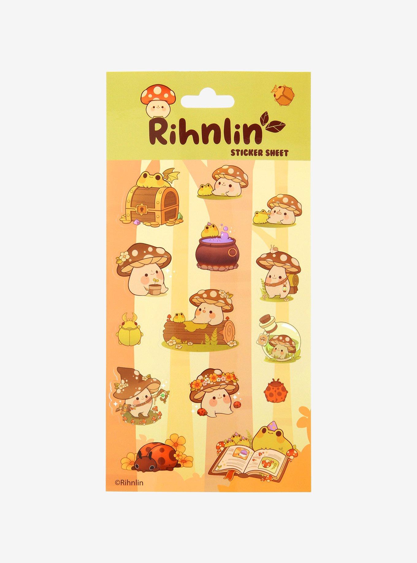 Rihnlin Mushroom Characters Sticker Sheet | Hot Topic