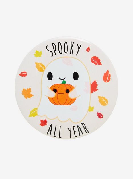 Spooky All Year Ghost 3 Inch Button | Hot Topic