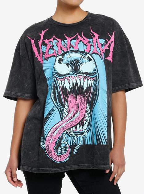 Marvel Spider-Man Venom Snarling Boyfriend Fit Girls T-Shirt | Hot Topic