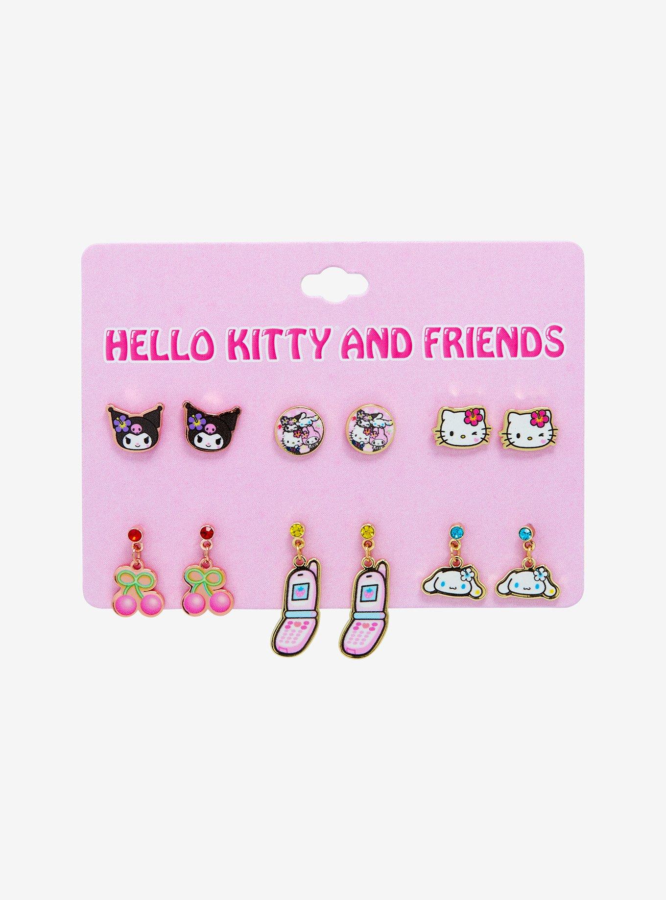 Hello Kitty And Friends Kogyaru Earring Set Hot Topic