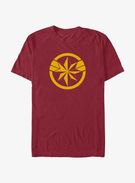 Marvel The Marvels Captain Marvel Insignia T Shirt Red Hot Topic