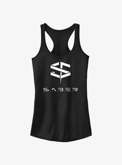 Marvel The Marvels Saber Logo Girls Tank - BLACK | Hot Topic