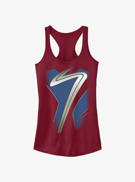 Marvel The Marvels Ms Marvel Costume Girls Tank Red Hot Topic