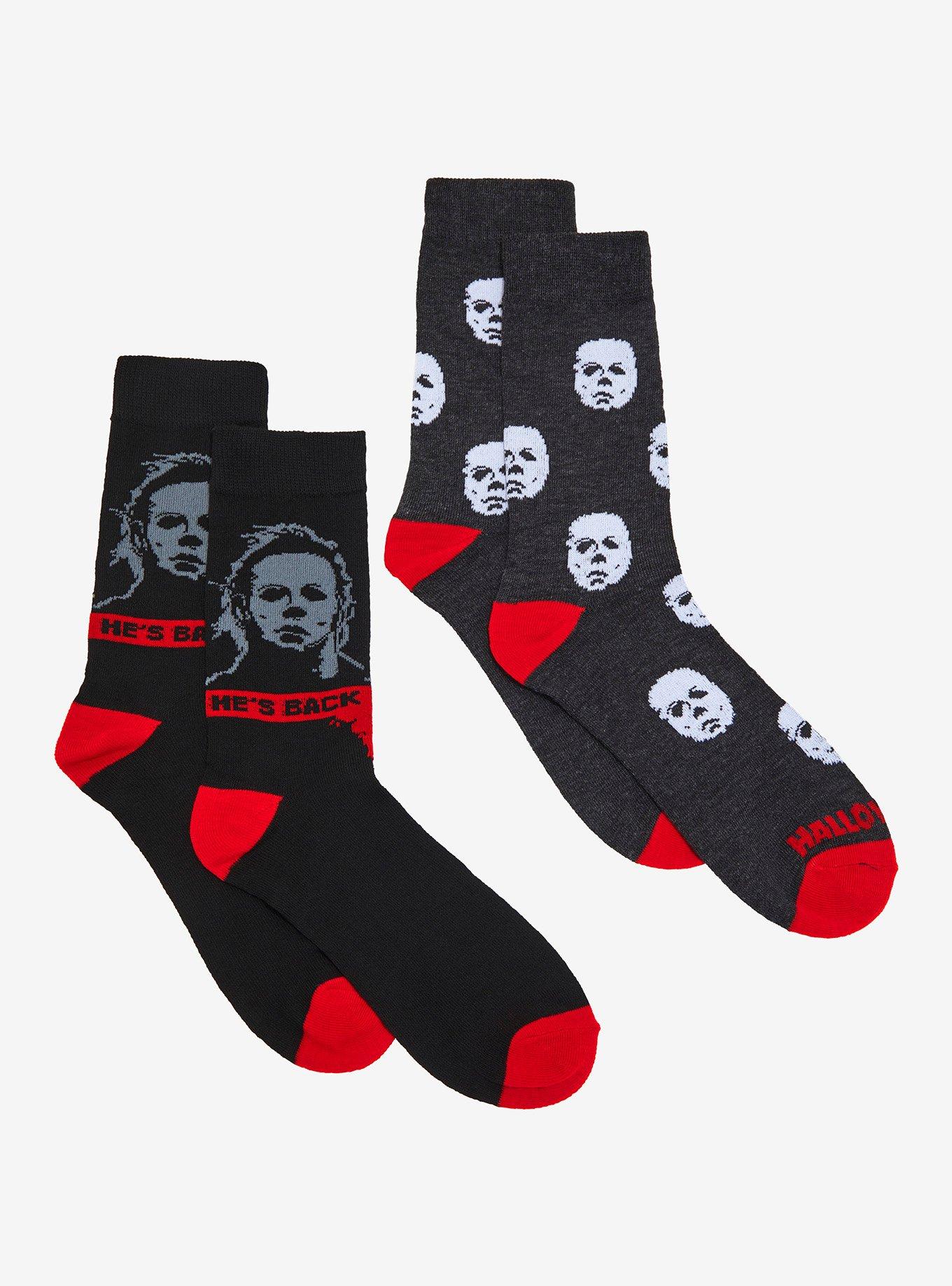 Halloween II Michael Myers Crew Socks 2 Pair | Hot Topic