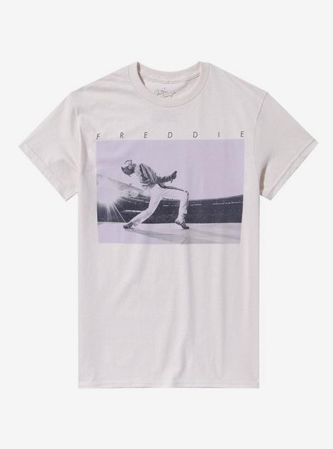 Freddie Mercury On-Stage Photo Boyfriend Fit Girls T-Shirt | Hot Topic