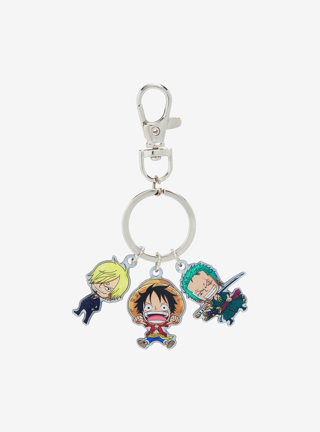 One Piece Trio Charm Key Chain | Hot Topic