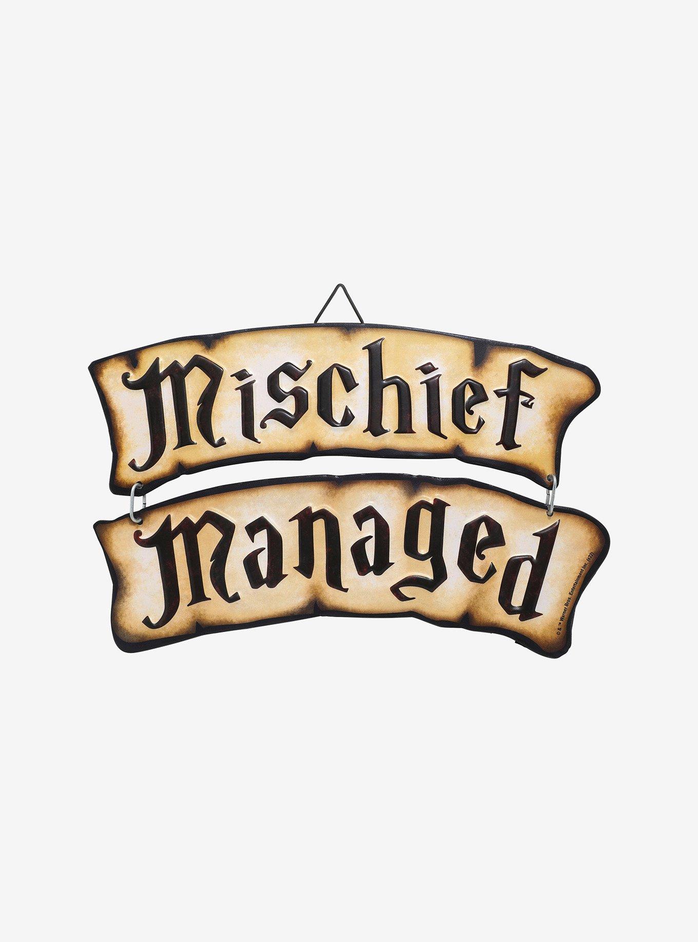 Harry Potter Mischief Managed Wall Sign | Hot Topic