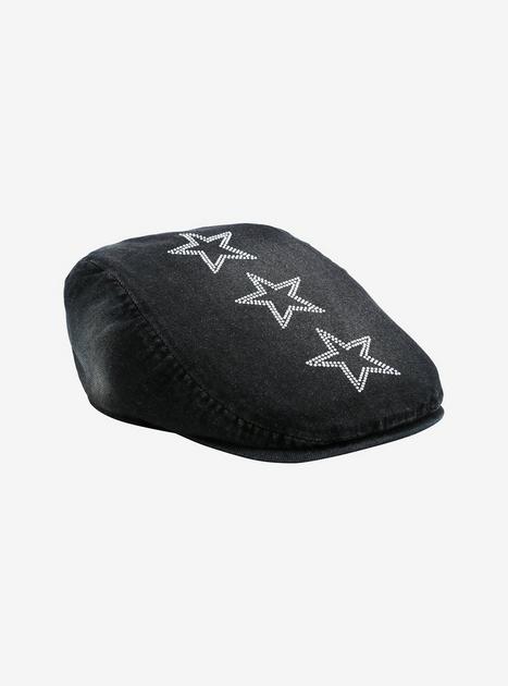 Rhinestone Stars Flat Newsboy Cap | Hot Topic