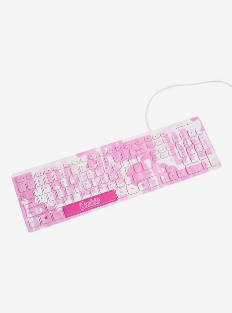 Barbie Pink Silhouette Keyboard | BoxLunch