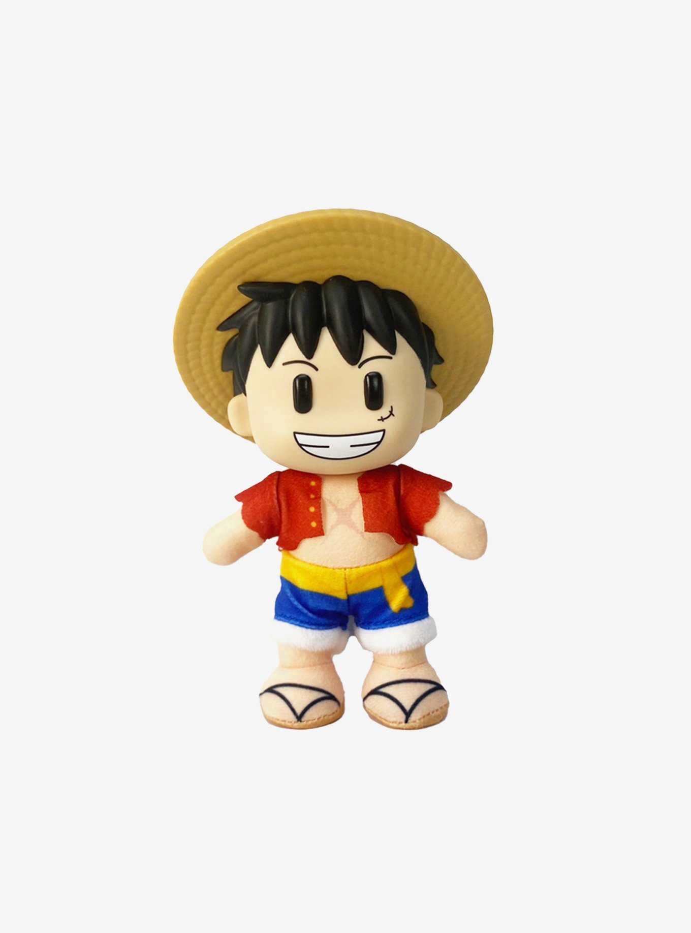 Figure Key One Piece Monkey D. Luffy Vinyl Head Moveable Plush | Hot Topic