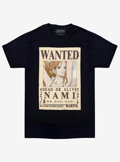 One Piece Nami Wanted Poster Double-Sided T-Shirt | Hot Topic