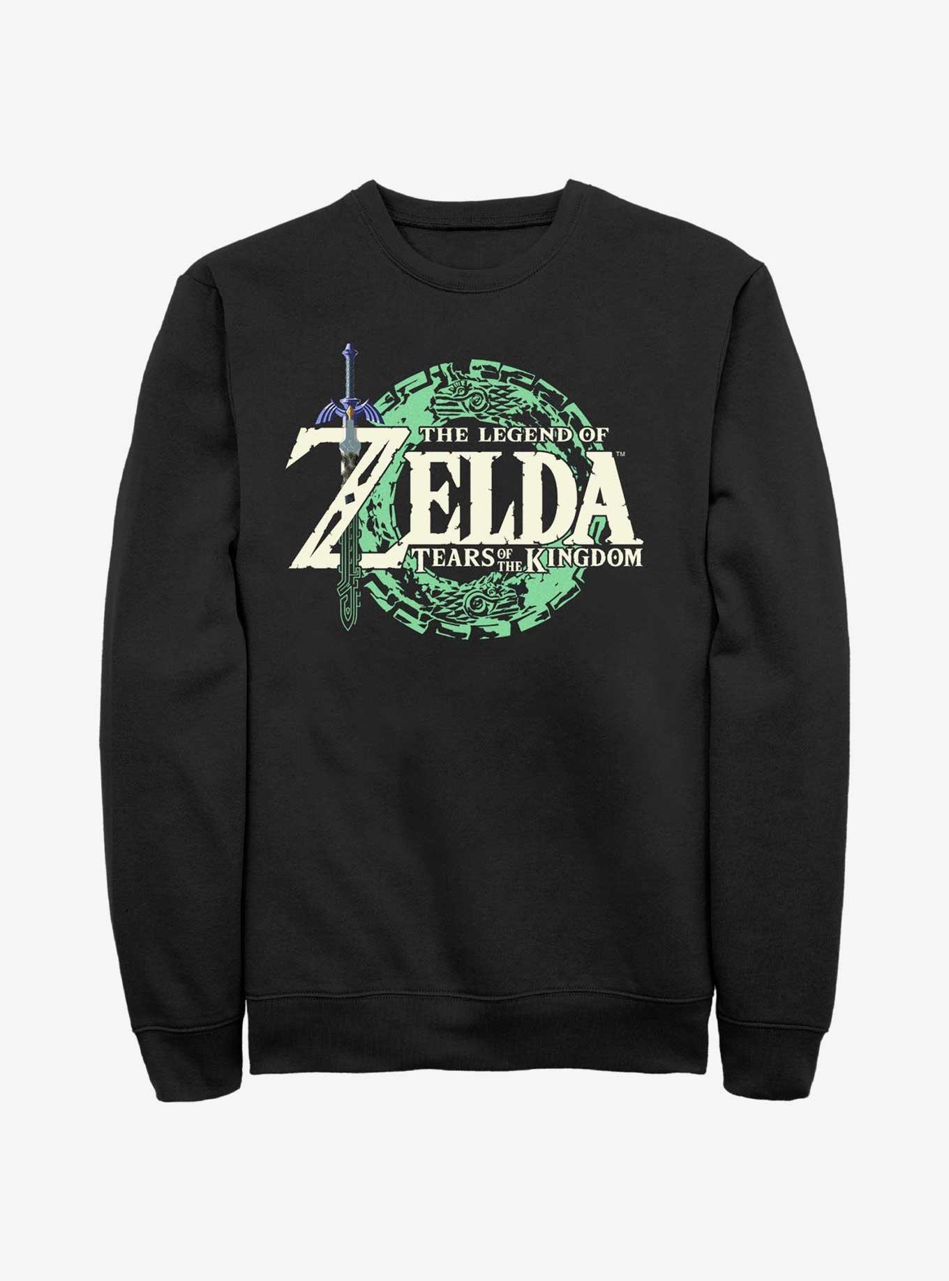 The Legend of Zelda: Tears of the Kingdom Logo Sweatshirt - BLACK ...