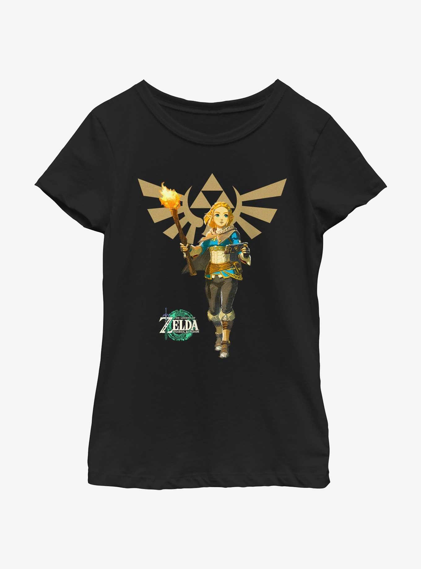 The Legend of Zelda: Tears of the Kingdom Zelda Crest Youth Girls T ...