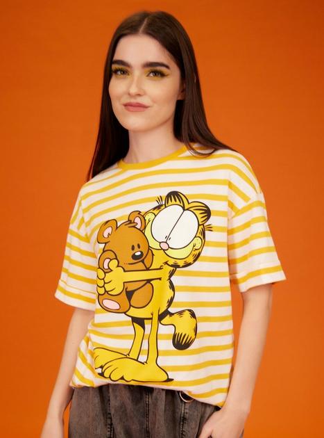 Garfield Stripe Garfield & Pooky Girls Oversized T-Shirt | Hot Topic
