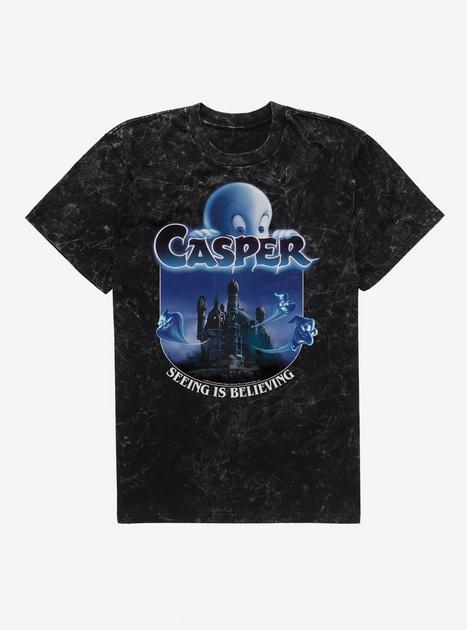 Casper Film Castle Poster Mineral Wash T-Shirt - BLACK | BoxLunch
