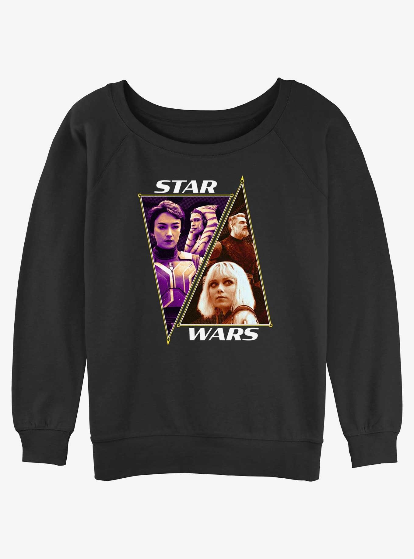 Star Wars Ahsoka The Good Vs The Bad Womens Slouchy Sweatshirt - BLACK ...