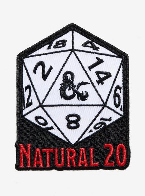 Dungeons & Dragons Natural 20 Dice Patch | Hot Topic