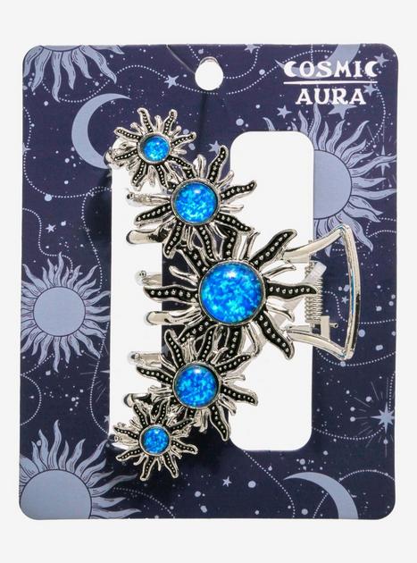 Cosmic Aura Blue Sun Claw Hair Clip | Hot Topic