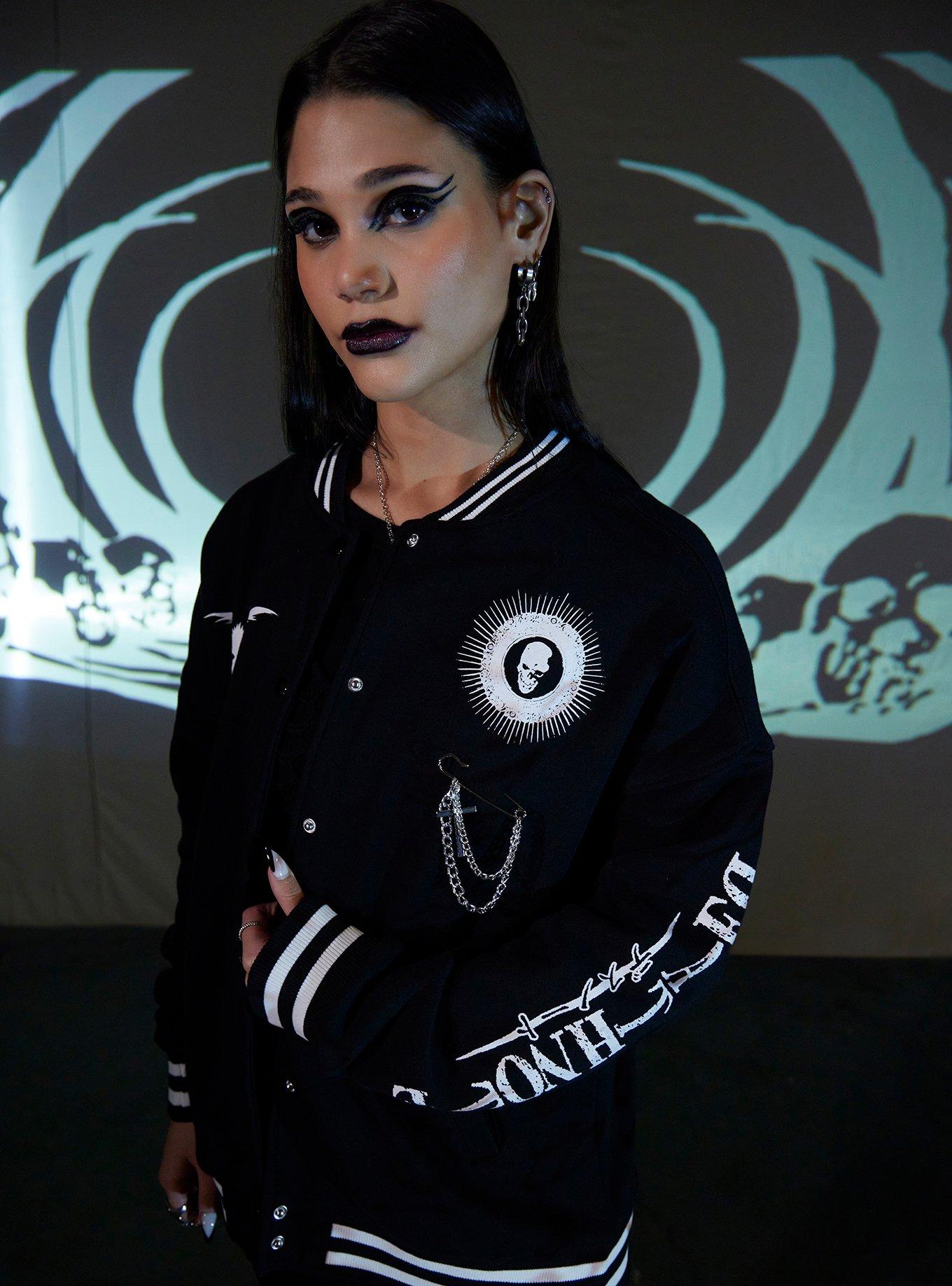 Death Note Ryuk Girls Varsity Jacket | Hot Topic Death Note Ryuk Girls Varsity Jacket | Hot Topic