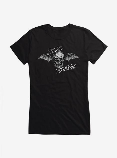 Avenged Sevenfold Deathbat Logo Girls T-Shirt - BLACK | Hot Topic