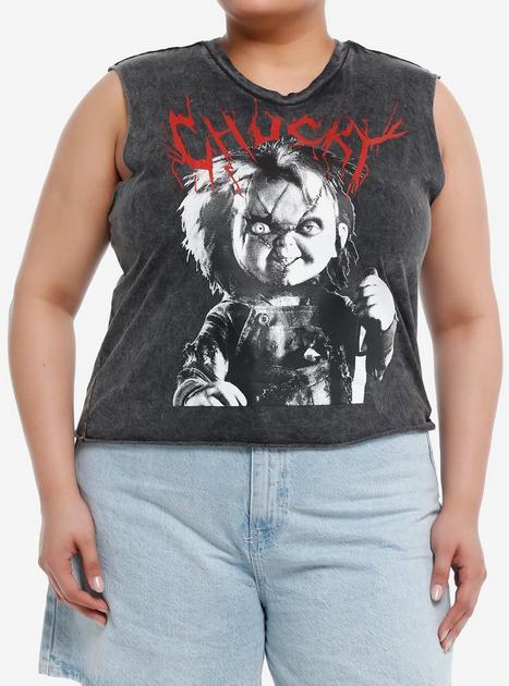 Chucky Jumbo Graphic Girls Muscle Tank Top Plus Size | Hot Topic