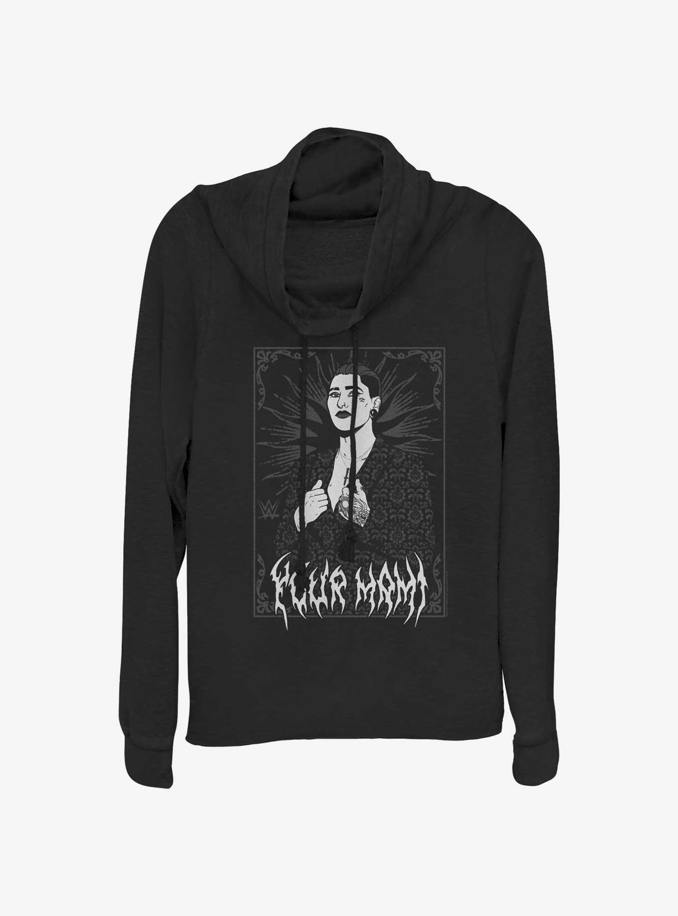 WWE Rhea Ripley Your Mami Tarot Girls Cowl Neck Long-Sleeve Top - BLACK ...