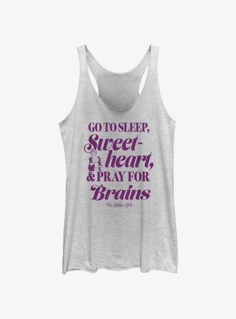 The Golden Girls Pray For Brains Womens Tank Top - WHITE | BoxLunch