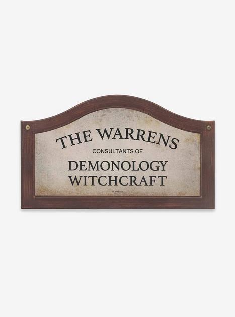 The Conjuring The Warrens Consultants Wood Wall Decor | Hot Topic