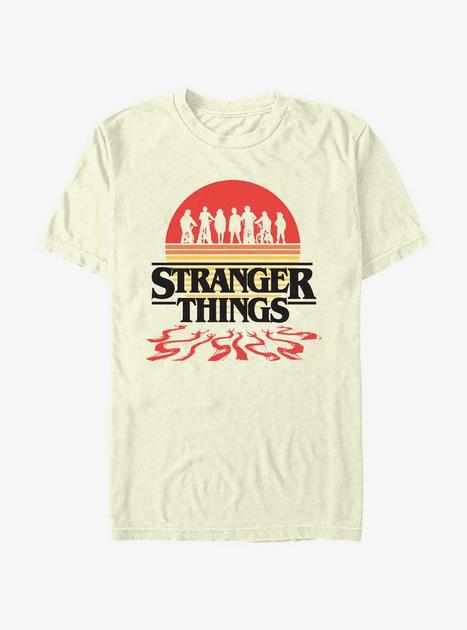 Stranger Things Sunset Vecna Vines Logo T-Shirt - BEIGETAN | Hot Topic