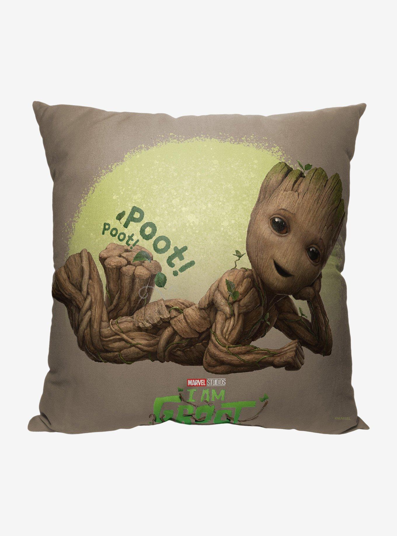 Marvel I Am Groot Poot Poot Printed Throw Pillow | Hot Topic