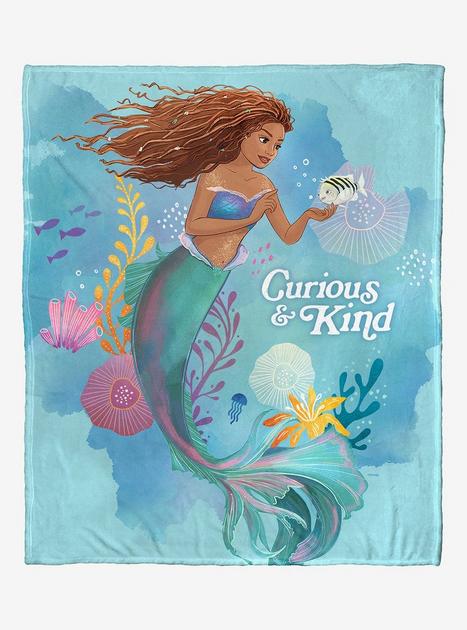 Disney The Little Mermaid Curious And Kind Silk Touch Throw | Hot Topic