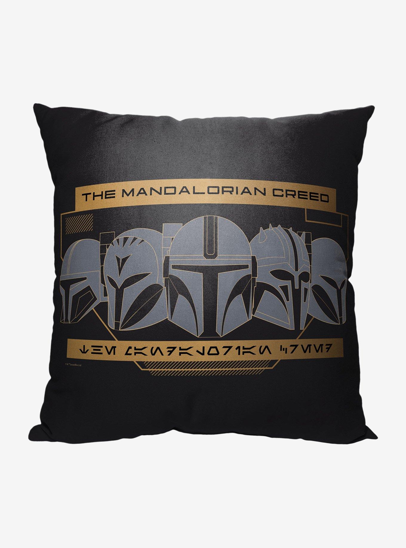 Star Wars The Mandalorian Mandalorian Creed Printed Pillow | Hot Topic