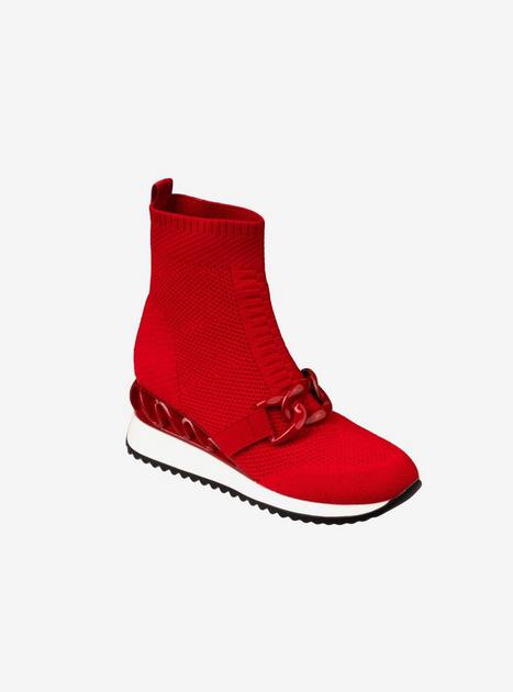 Brooklyn Wedge Sneaker Red | Hot Topic