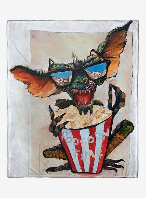 WB 100 The Gremlins Painted Gremlin Silk Touch Throw | Hot Topic