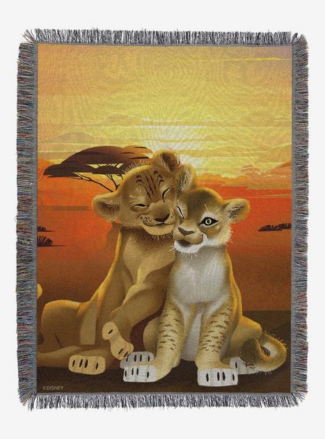 Disney The Lion King Simba And Nala Woven Tapestry | Hot Topic