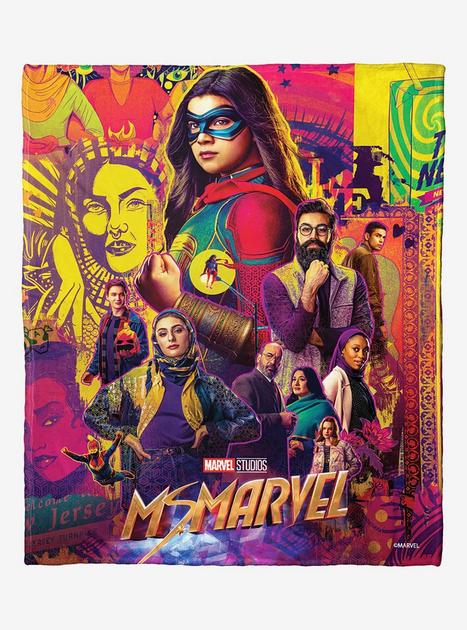 Marvel Ms Marvel Poster Silk Touch Throw Blanket | Hot Topic