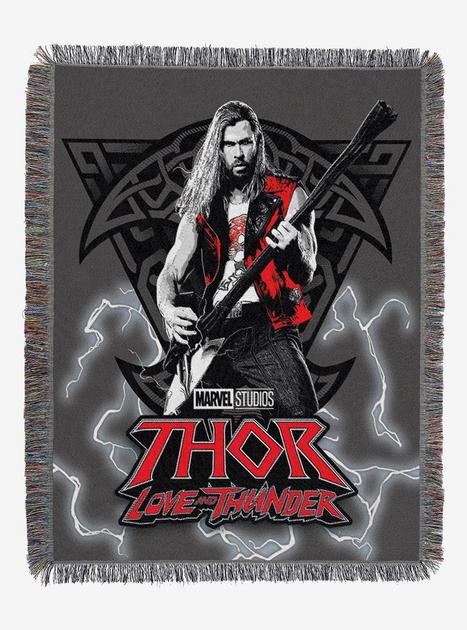 Marvel Thor Stormbreaker Woven Tapestry Throw Blanket | Hot Topic