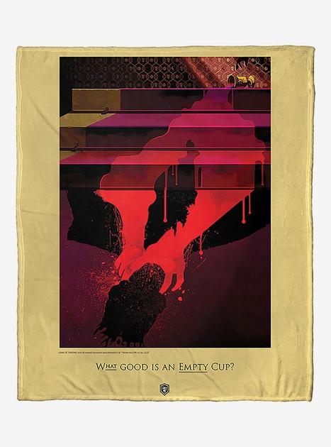 Game Of Thrones Empty Cup Silk Touch Throw Blanket | Hot Topic