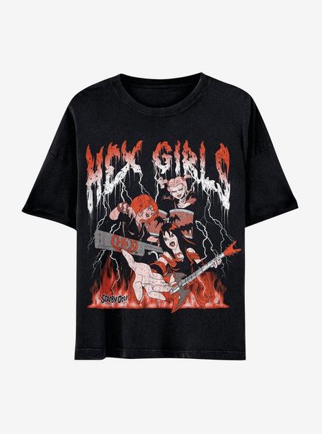 Scooby-Doo! Hex Girls Red Flame Boyfriend Fit Girls T-Shirt | Hot Topic